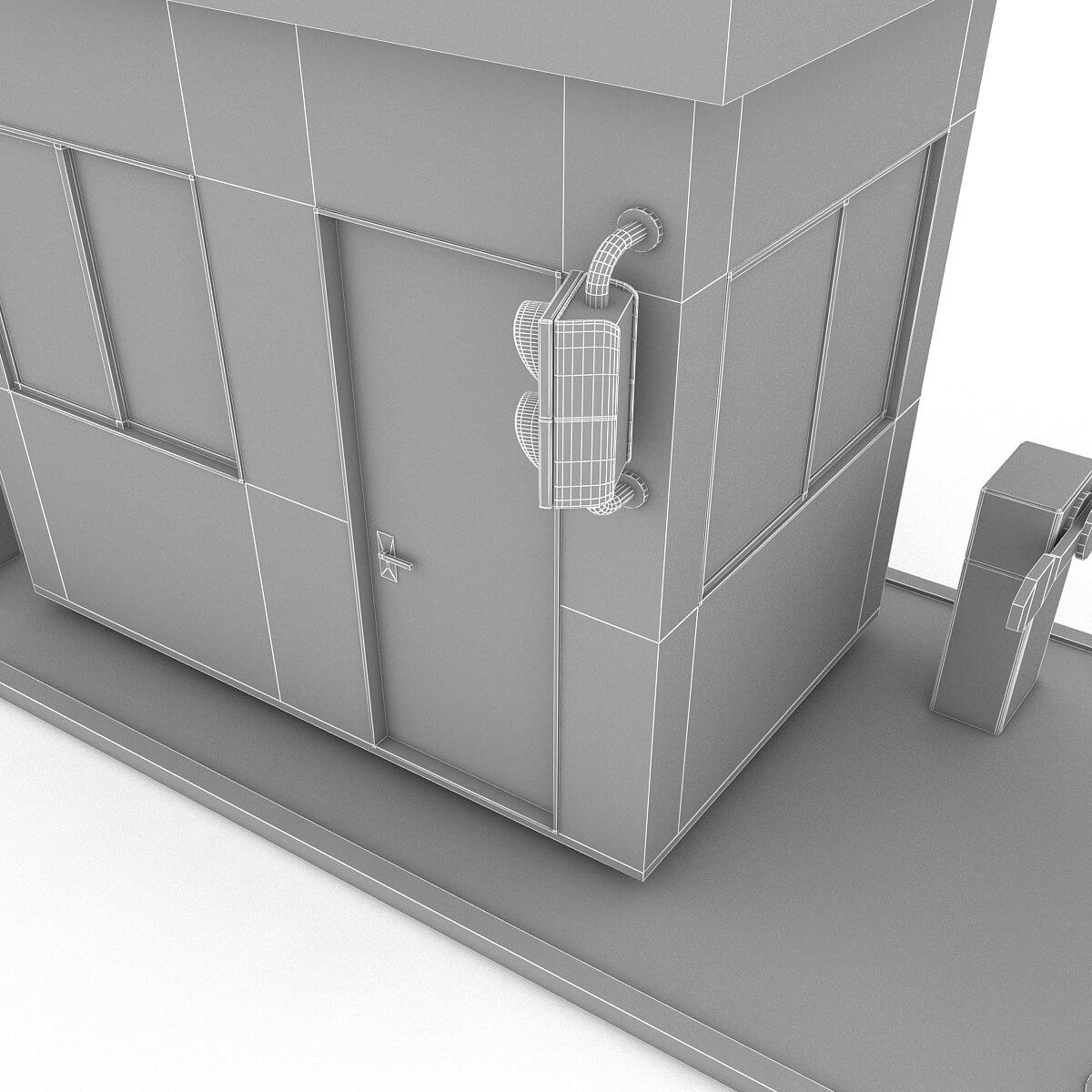 Security Guard Gate - 3D Model by nvere