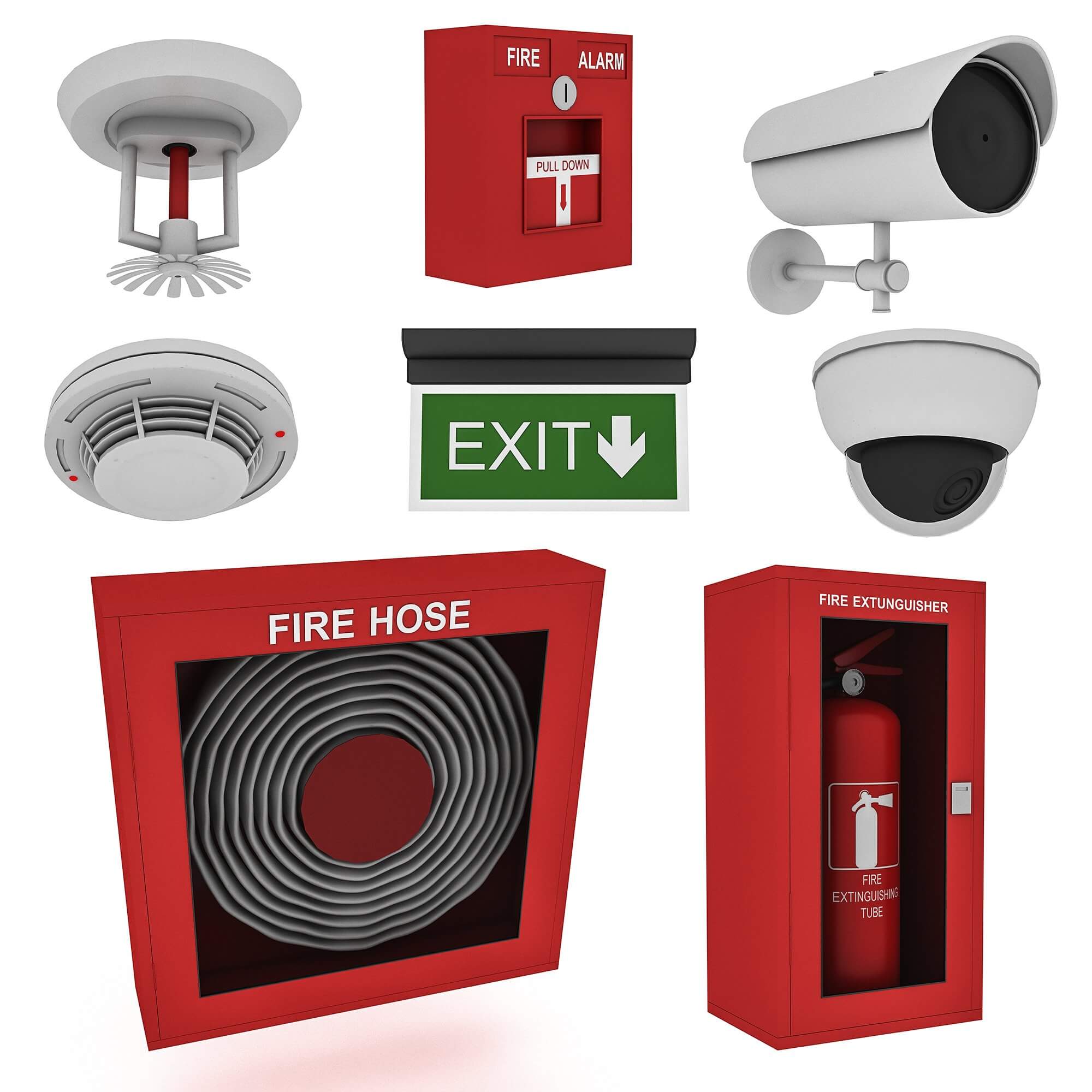 Security System Collection - 3D Model by nvere