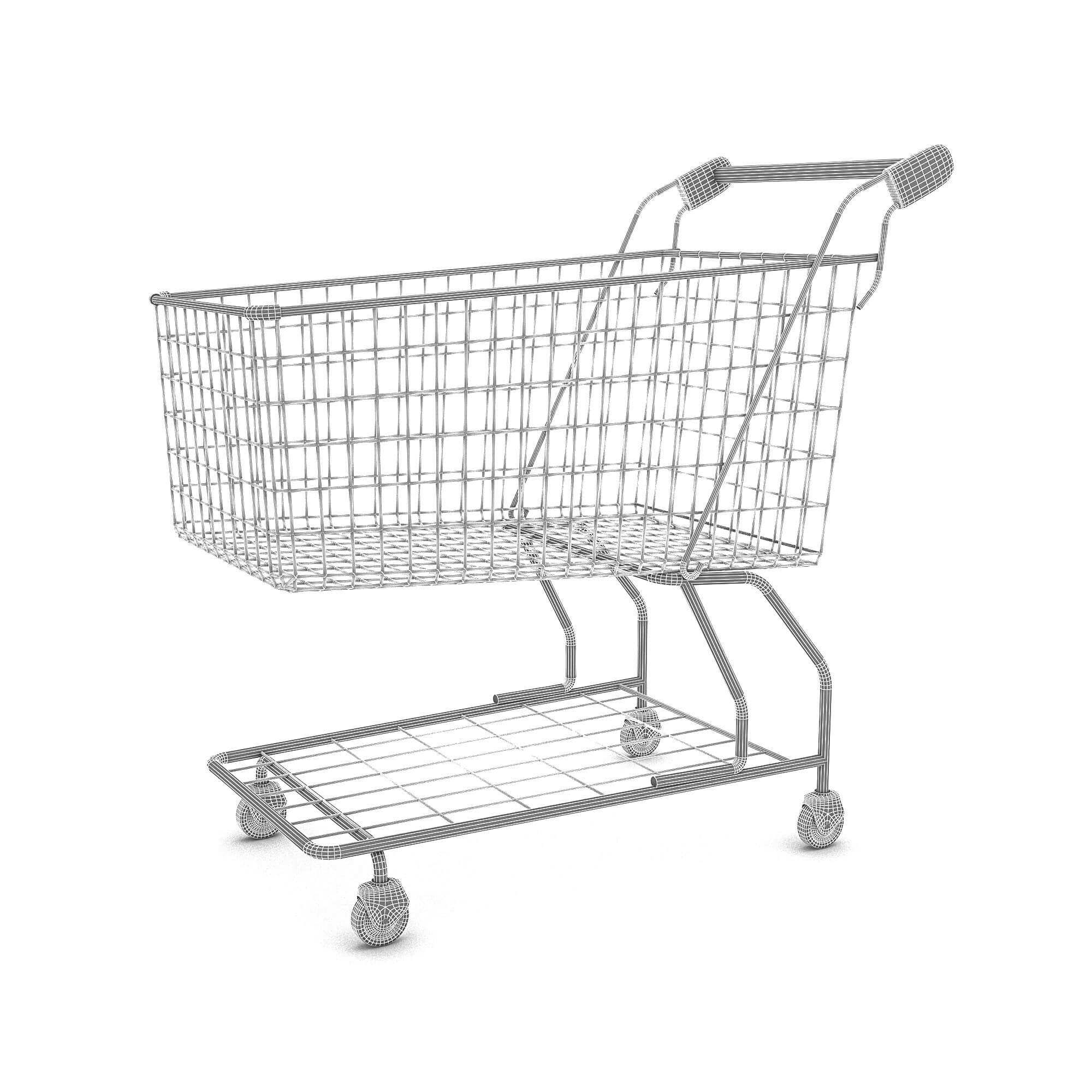 Shopping Cart - 3D Model by nvere