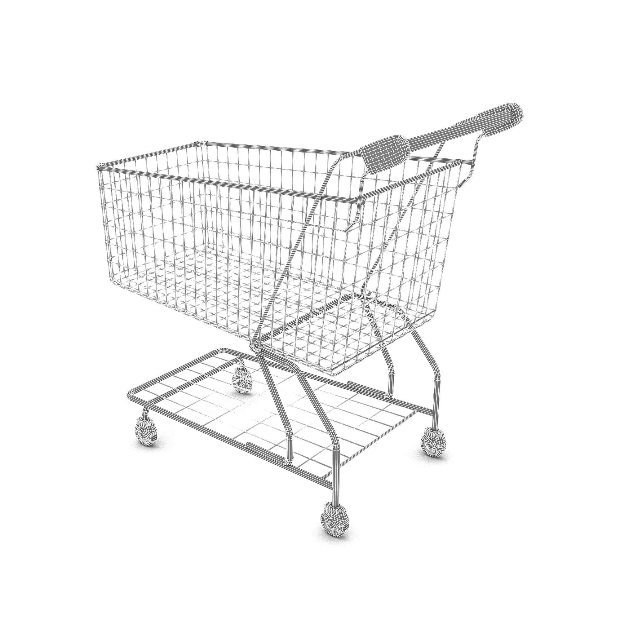 Shopping Cart - 3D Model by nvere