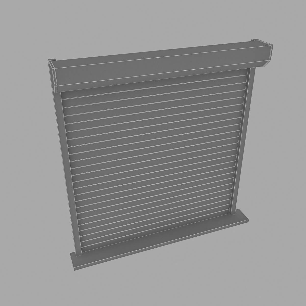 Metal Rolling Gate - 3D Model by nvere