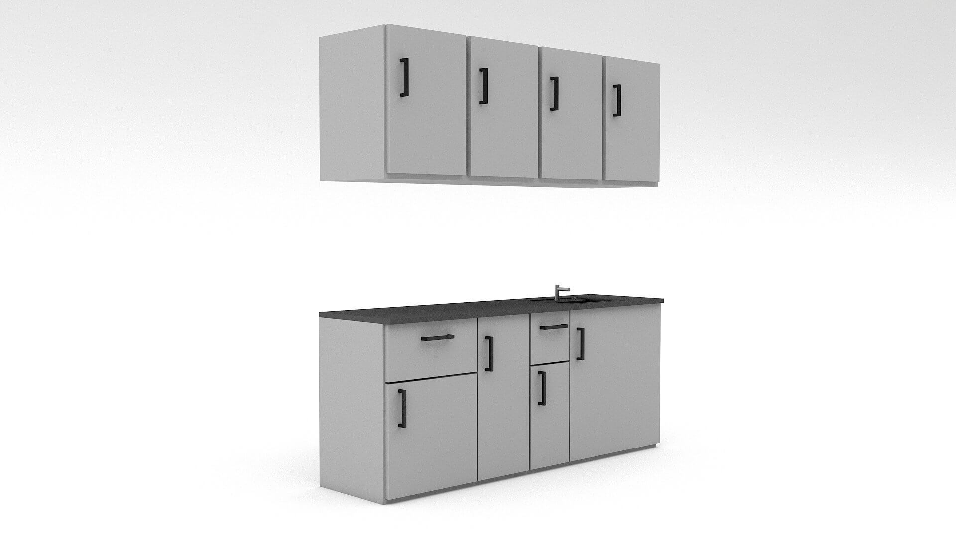 Simple Kitchen - 3D Model by nvere