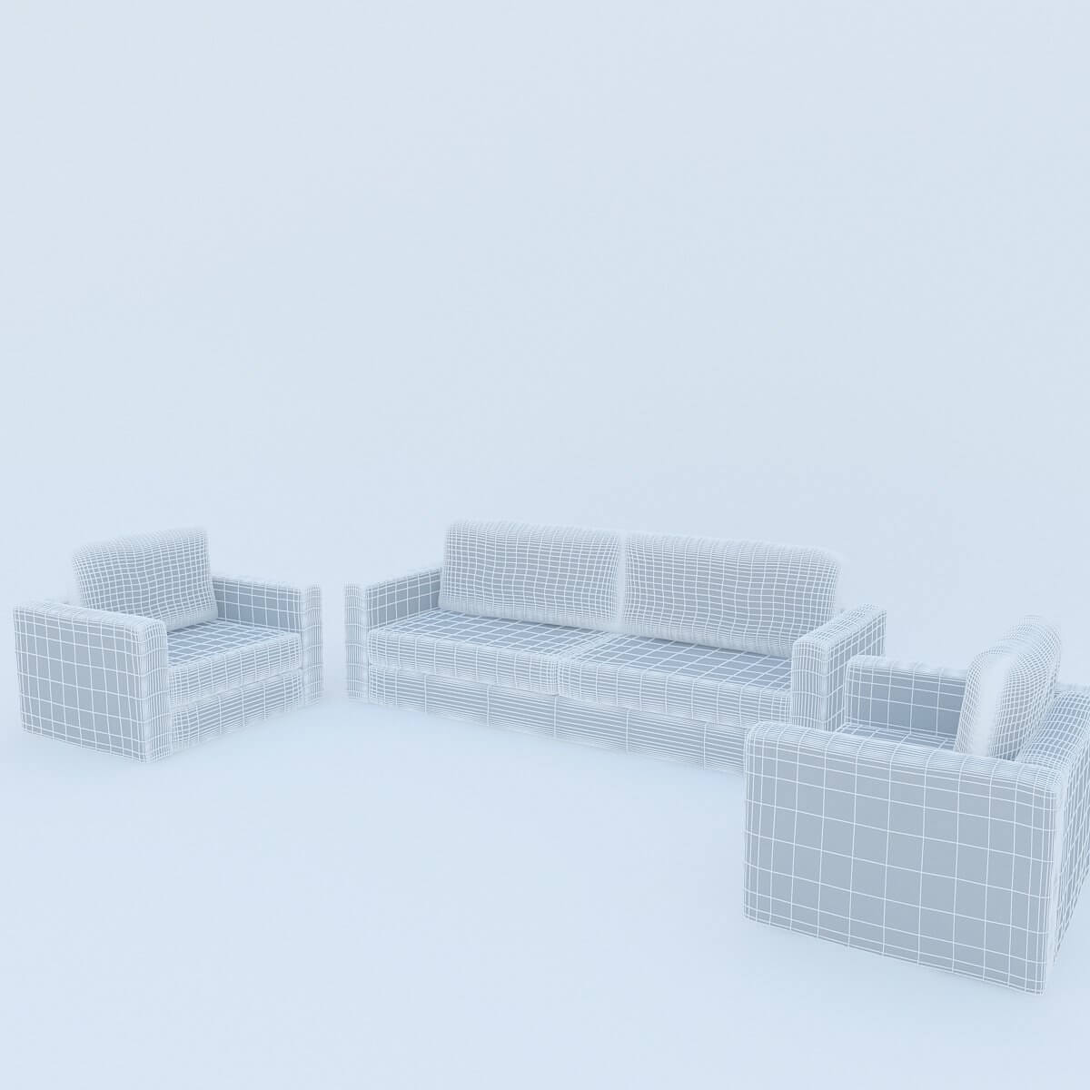 Sofa Set - 3D Model by nvere