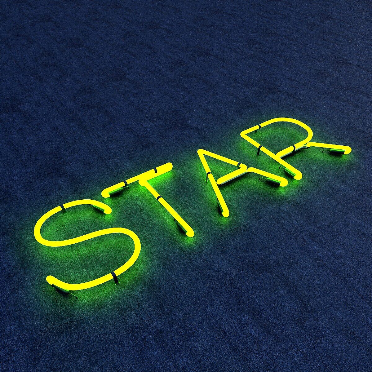 Star Neon Sign - Free 3D Model by nvere