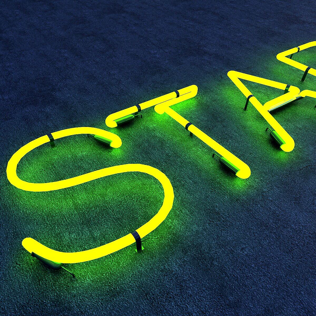 Star Neon Sign - Free 3D Model by nvere