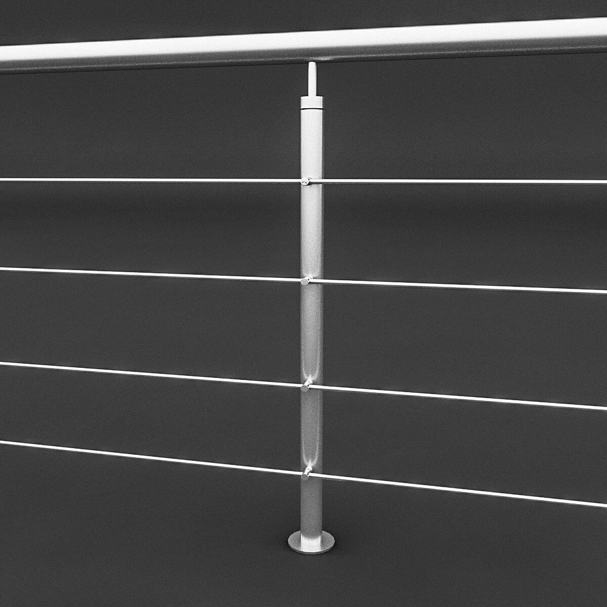 Steel Railing - 3D Model by nvere