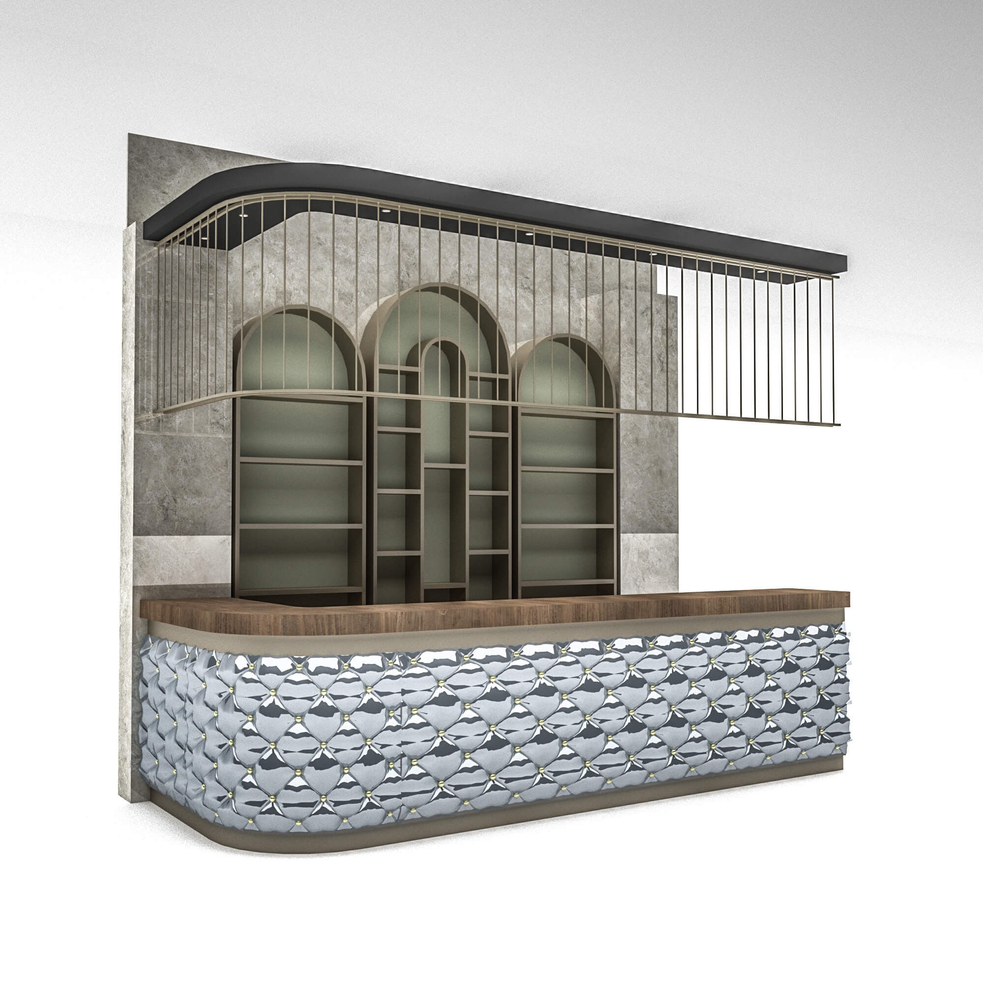 The Classic Indoor Bar - 3D Model by nvere