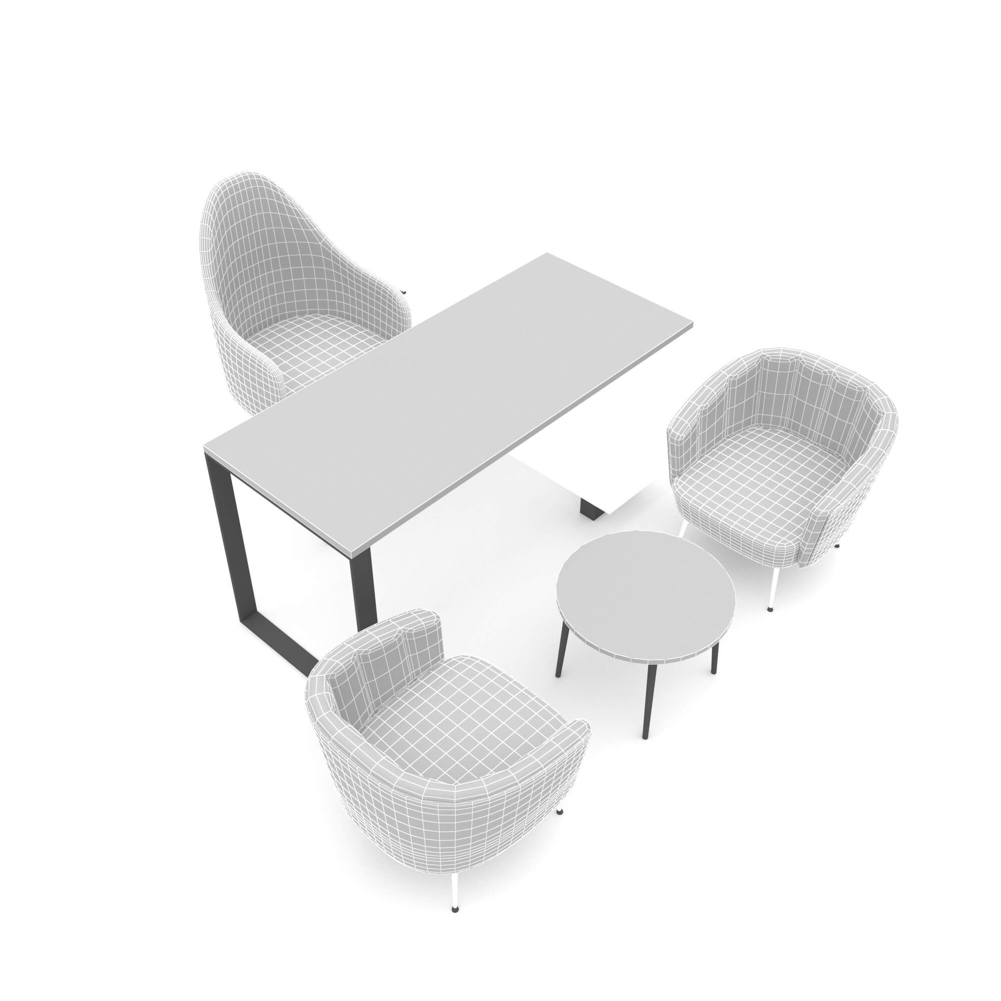 Classic Office Desk and Chair - 3D Model by nvere