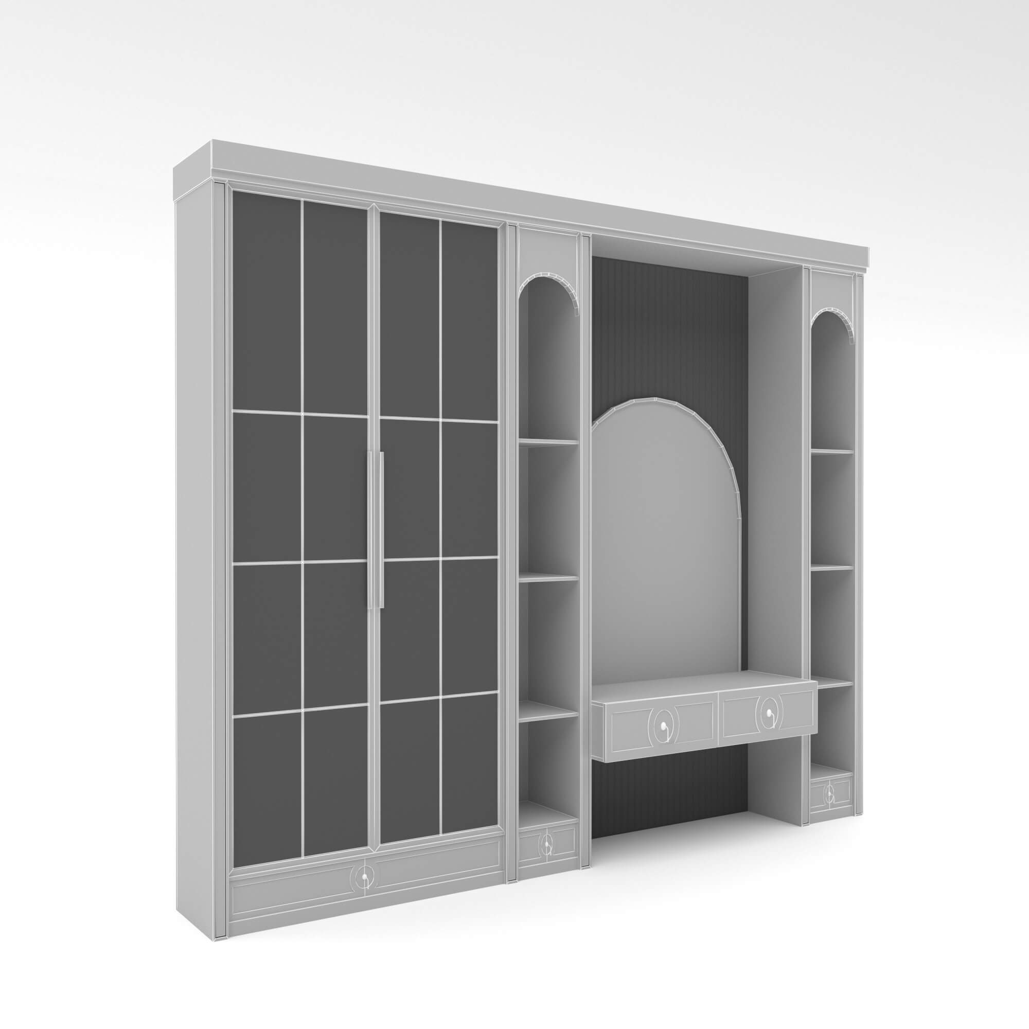 The Classic Vanity and Cabinet - 3D Model by nvere
