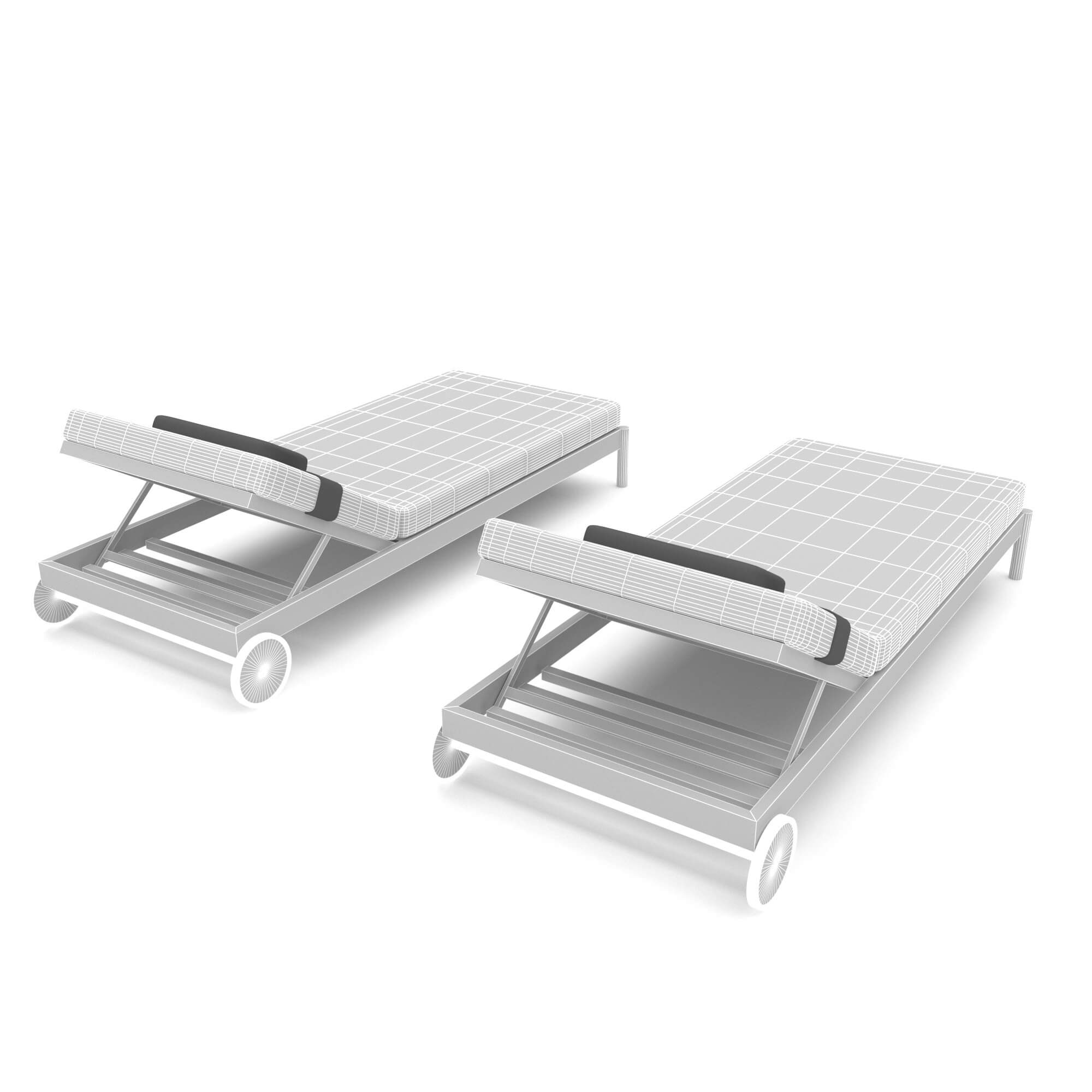 Modern Chaise Lounge Chair - 3D Model by nvere