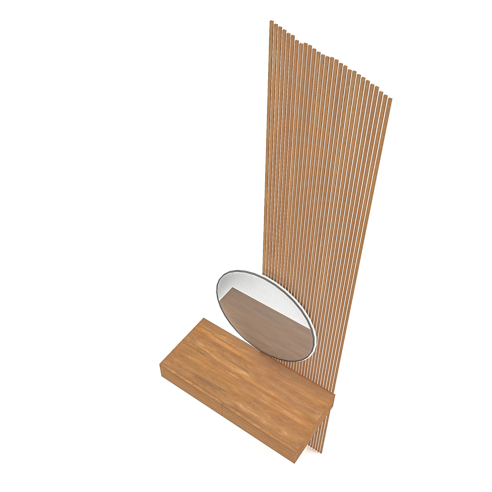 The Modern Decorative Bathroom Mirror and Sink Low Poly 3D M by nvere