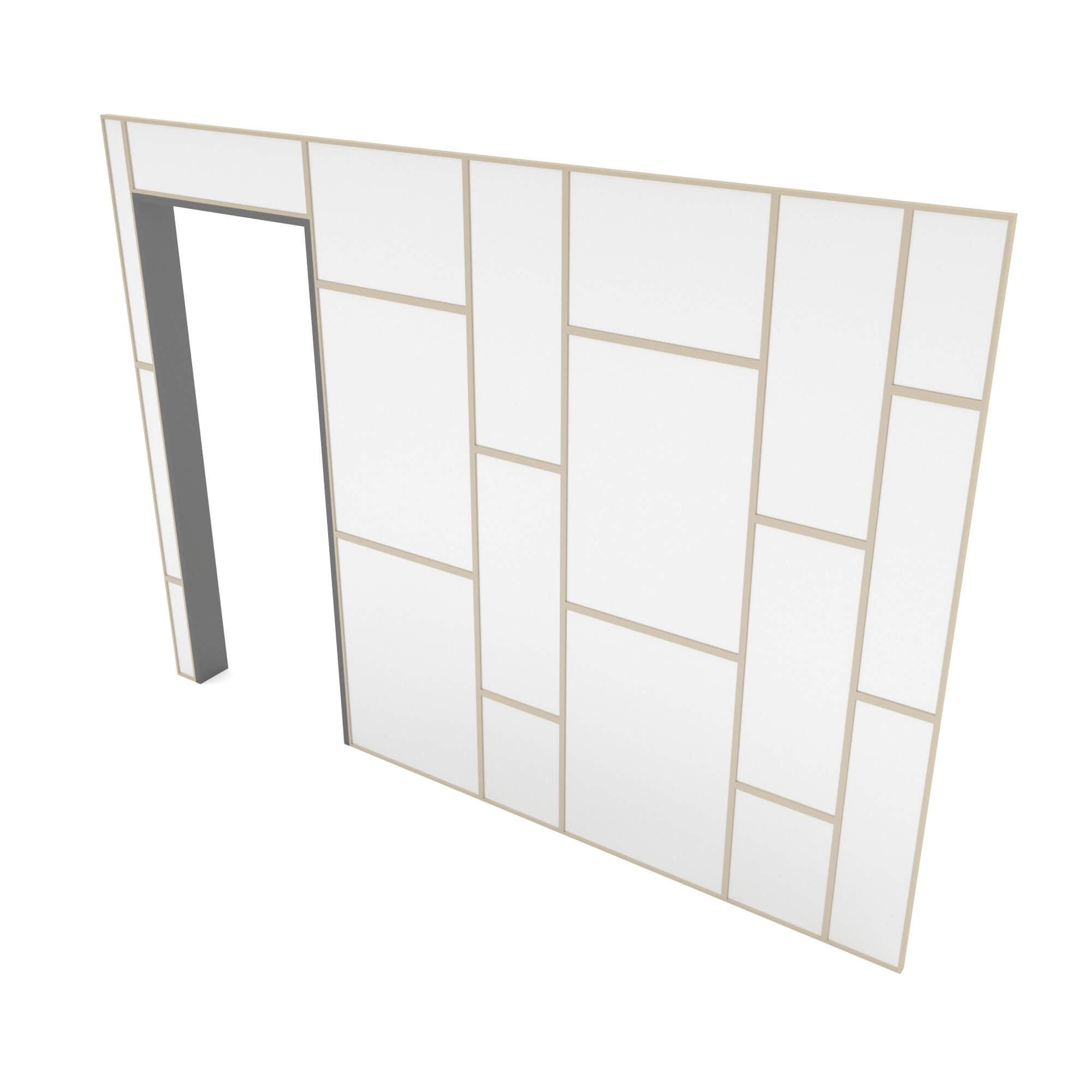 The Modern Office Wall - 3D Model by nvere