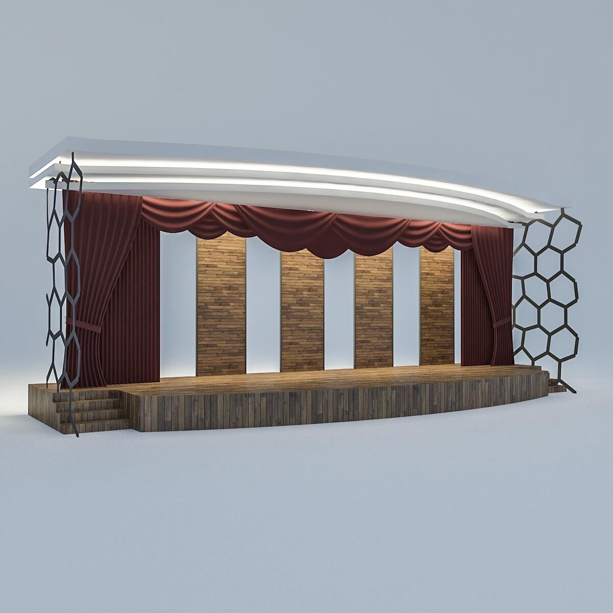 Theater and Cinema Scene - 3D Model by nvere