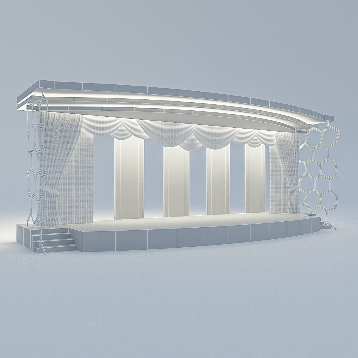 Theater and Cinema Scene - 3D Model by nvere