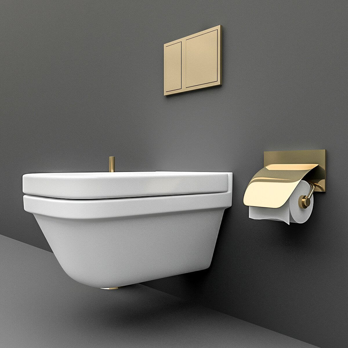 Toilet Set - 3D Model by nvere