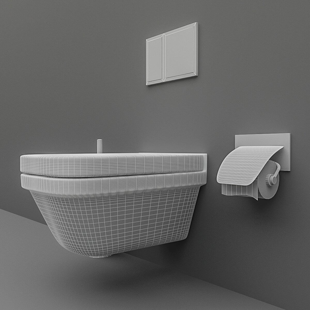 Toilet Set - 3D Model by nvere