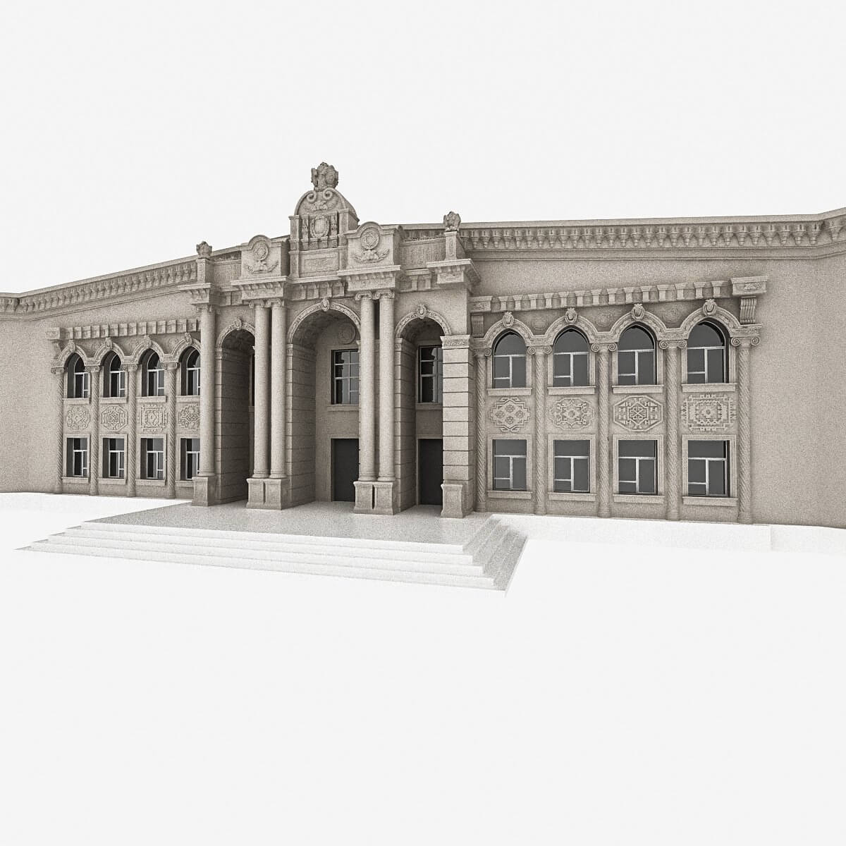 University Building - 3D Model by nvere