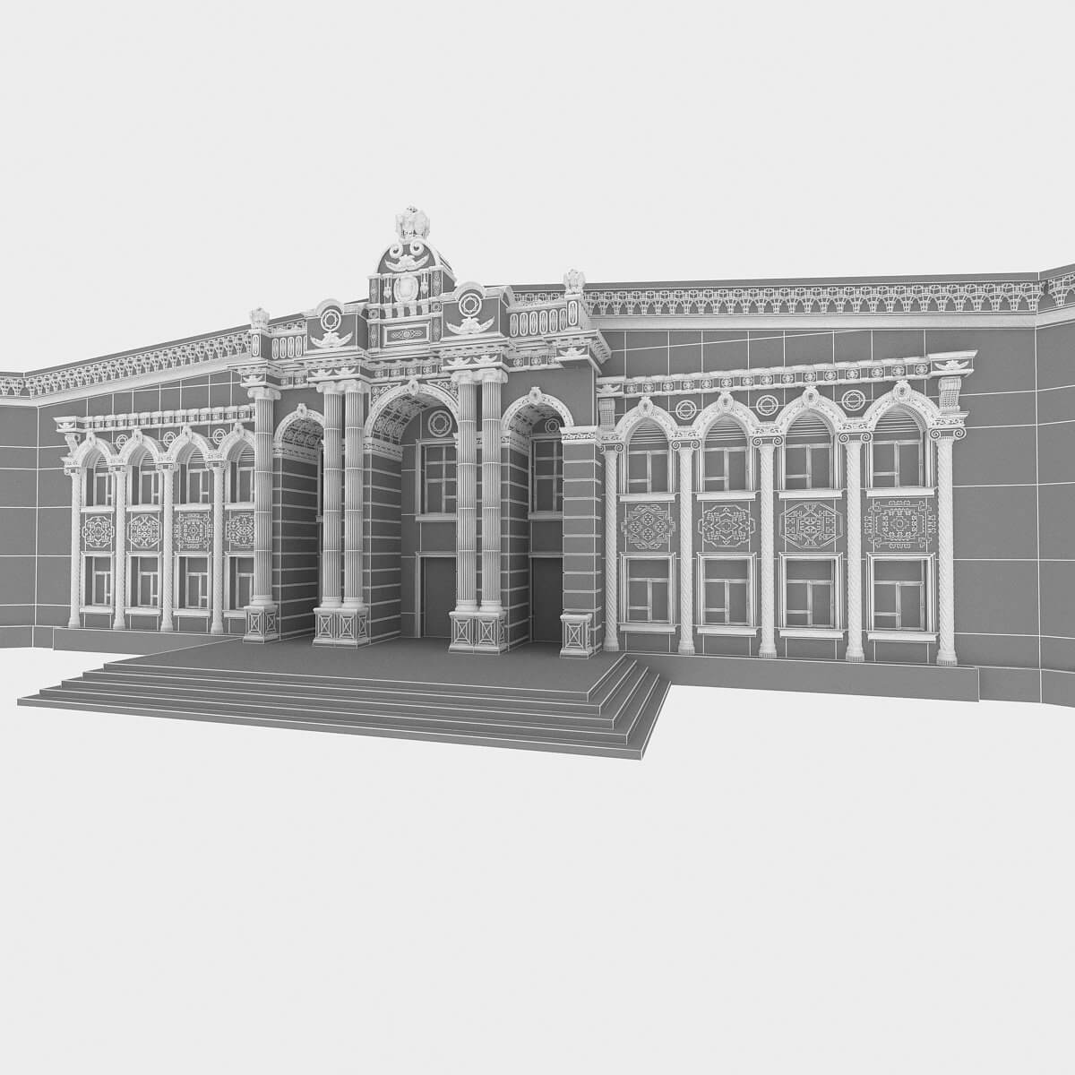 University Building - 3D Model by nvere