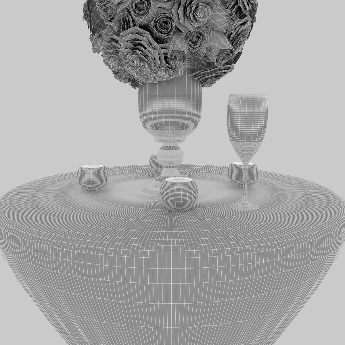 Wedding Table - 3D Model by nvere