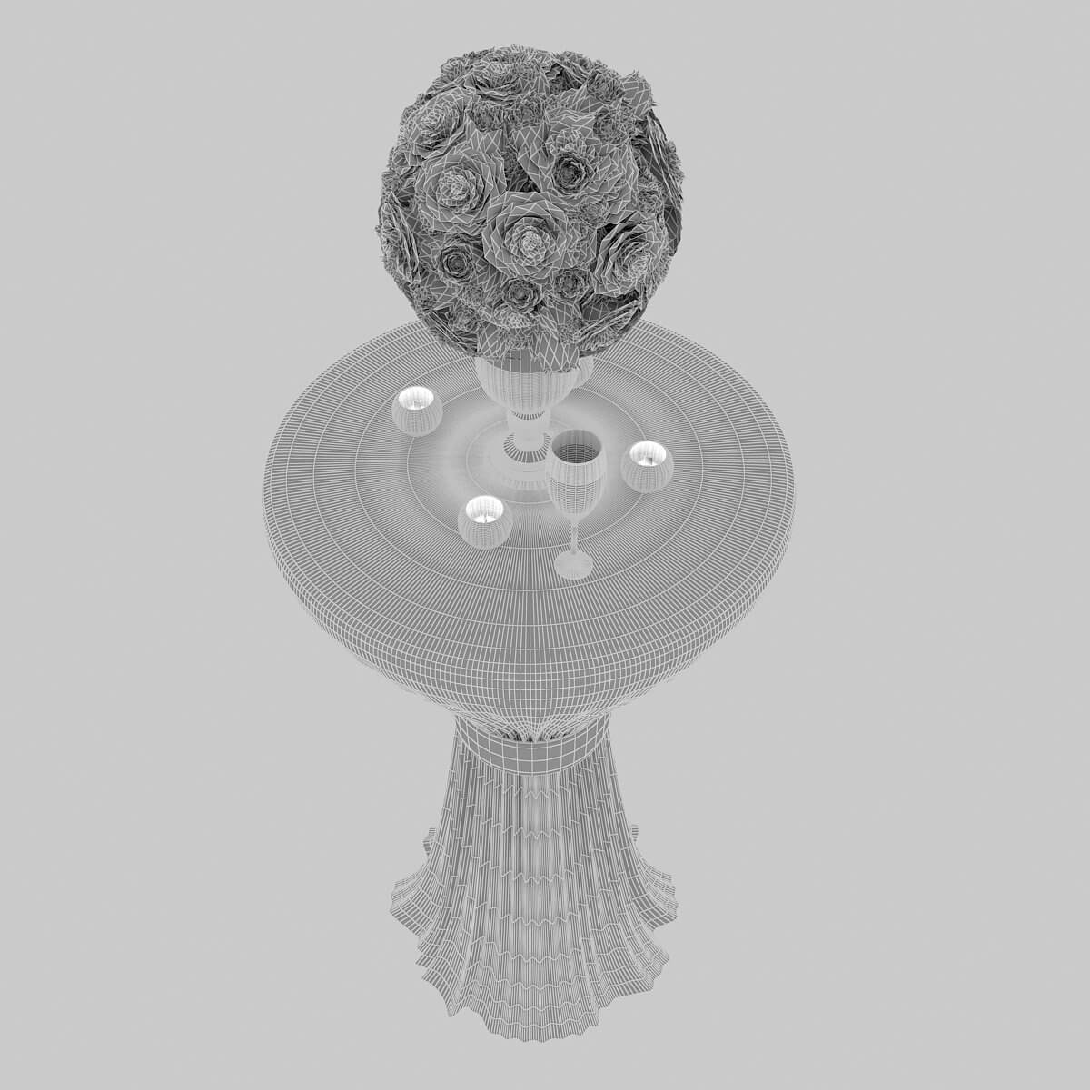 Wedding Table - 3D Model by nvere