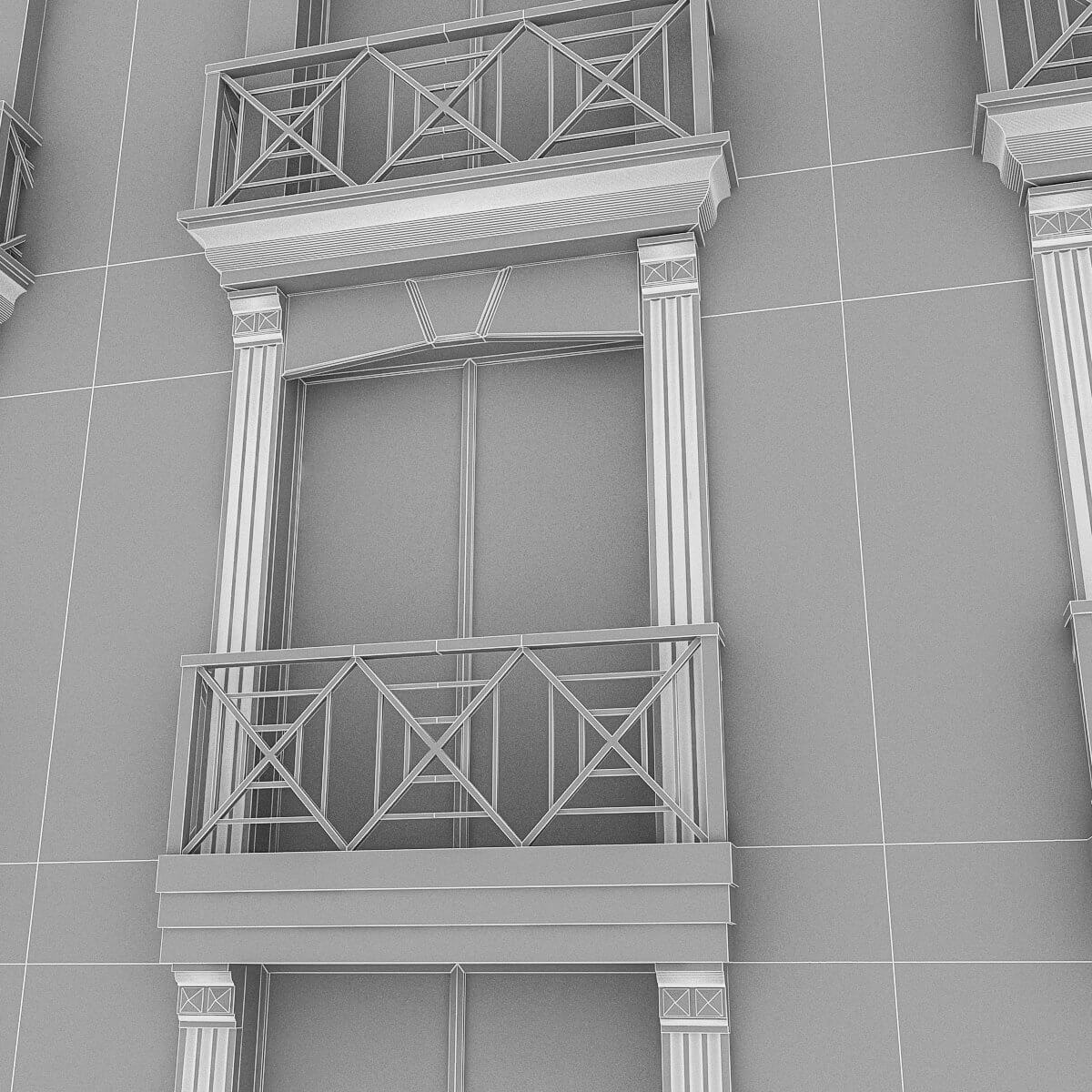 Window Frame 01 - 3D Model by nvere