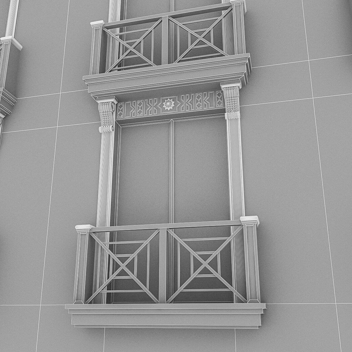 Window Frame 04 - 3D Model by nvere