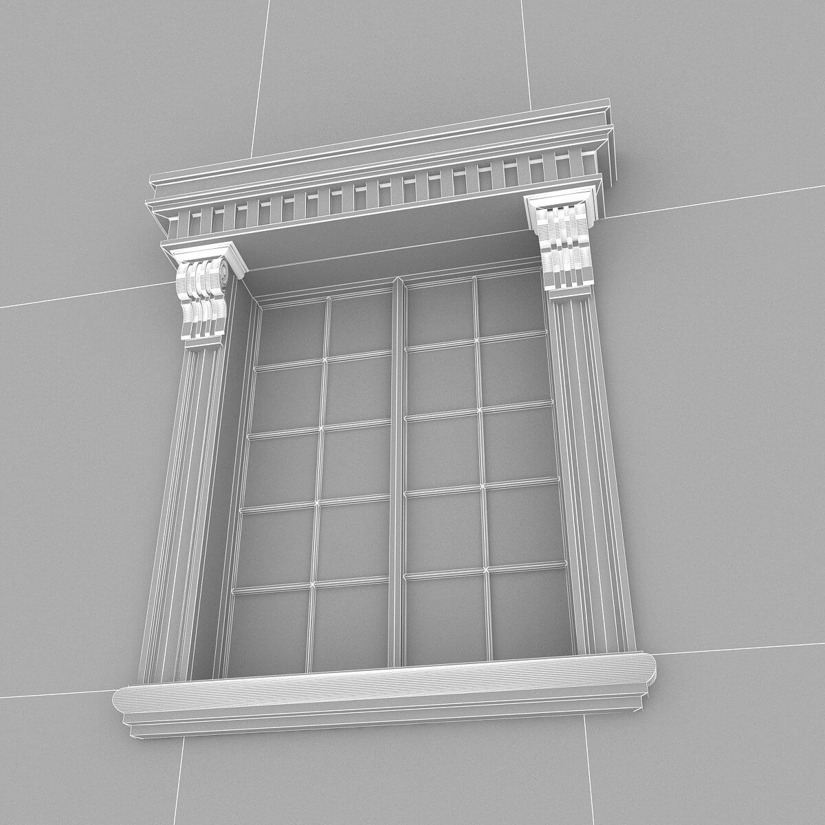 Window Frame 06 - 3D Model by nvere