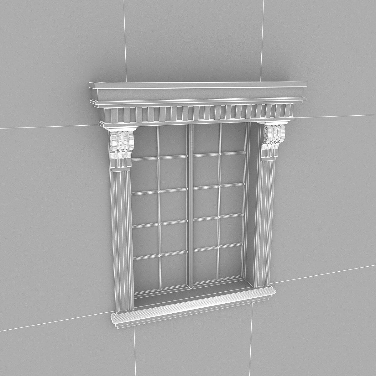 Window Frame 06 - 3D Model by nvere