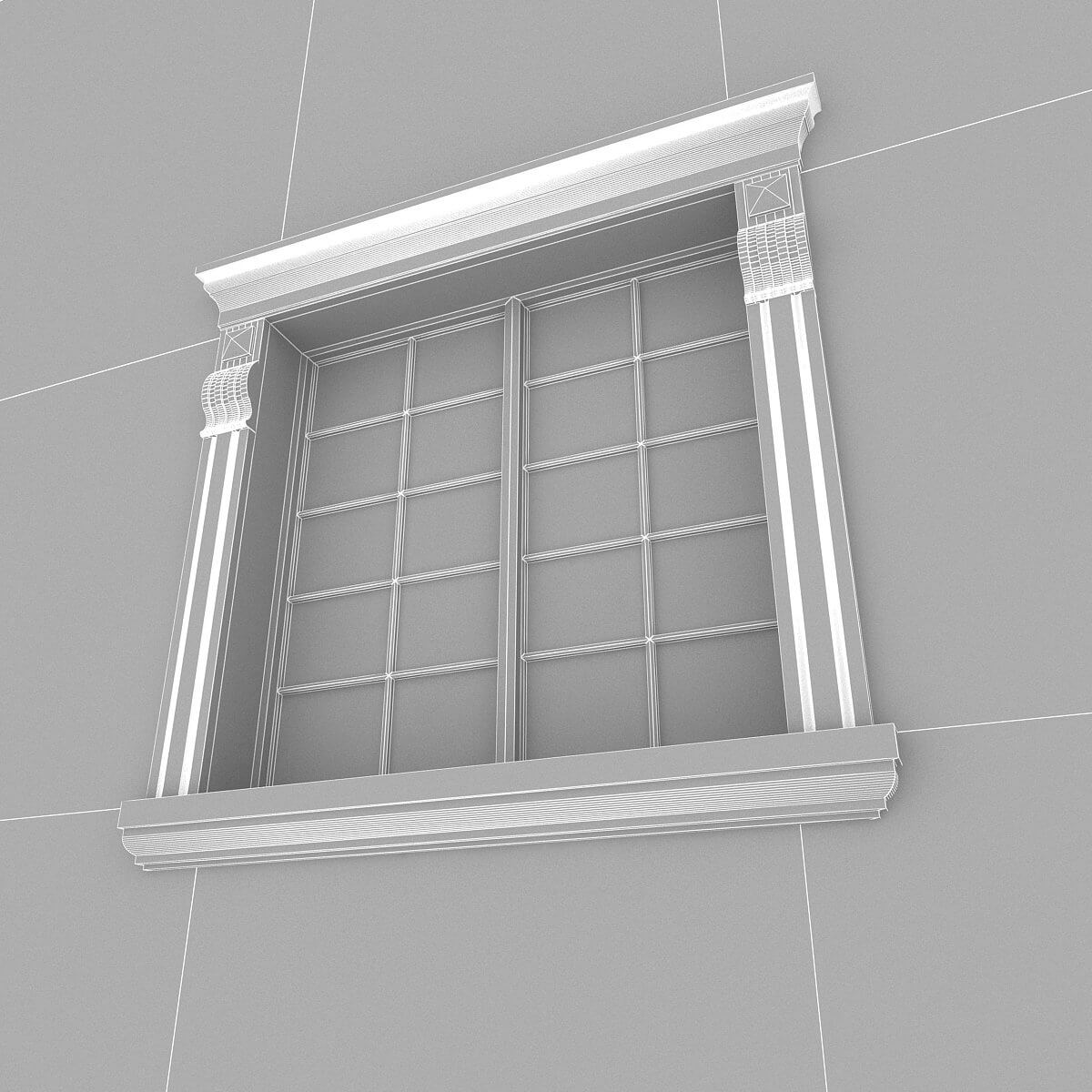 Window Frame 07 - 3D Model by nvere