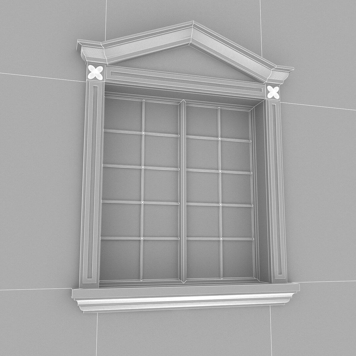 Window Frame 08 - 3D Model by nvere