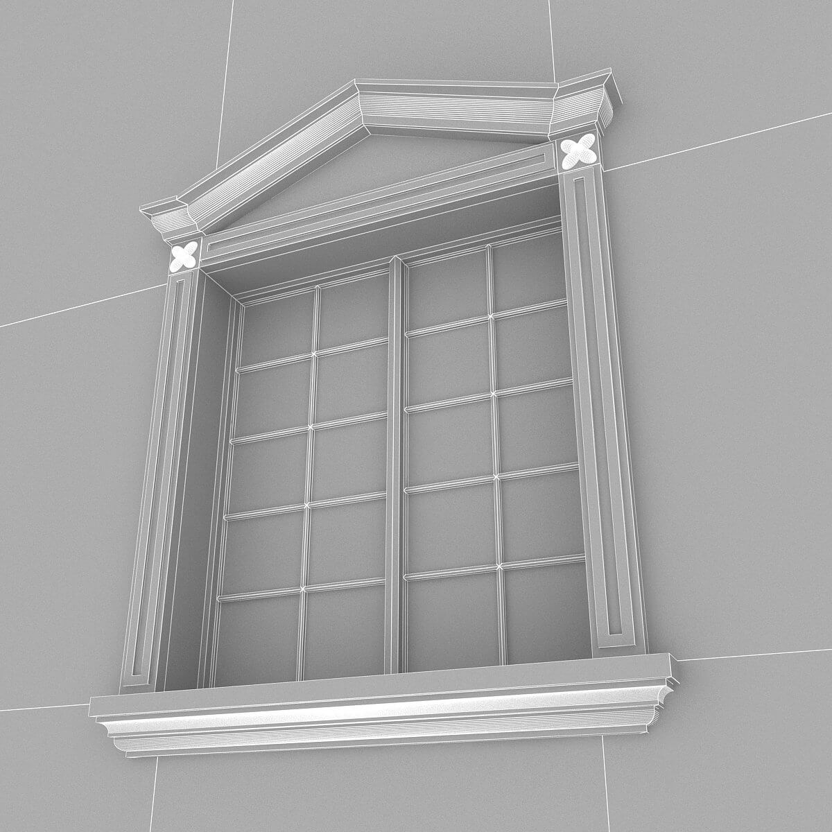 Window Frame 08 - 3D Model by nvere
