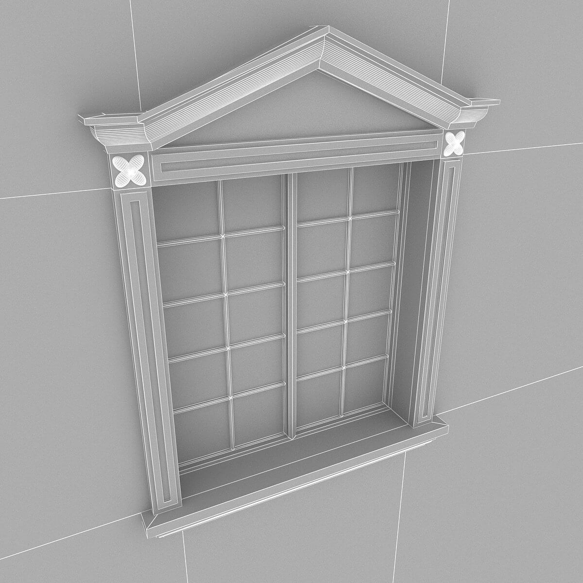 Window Frame 08 - 3D Model by nvere