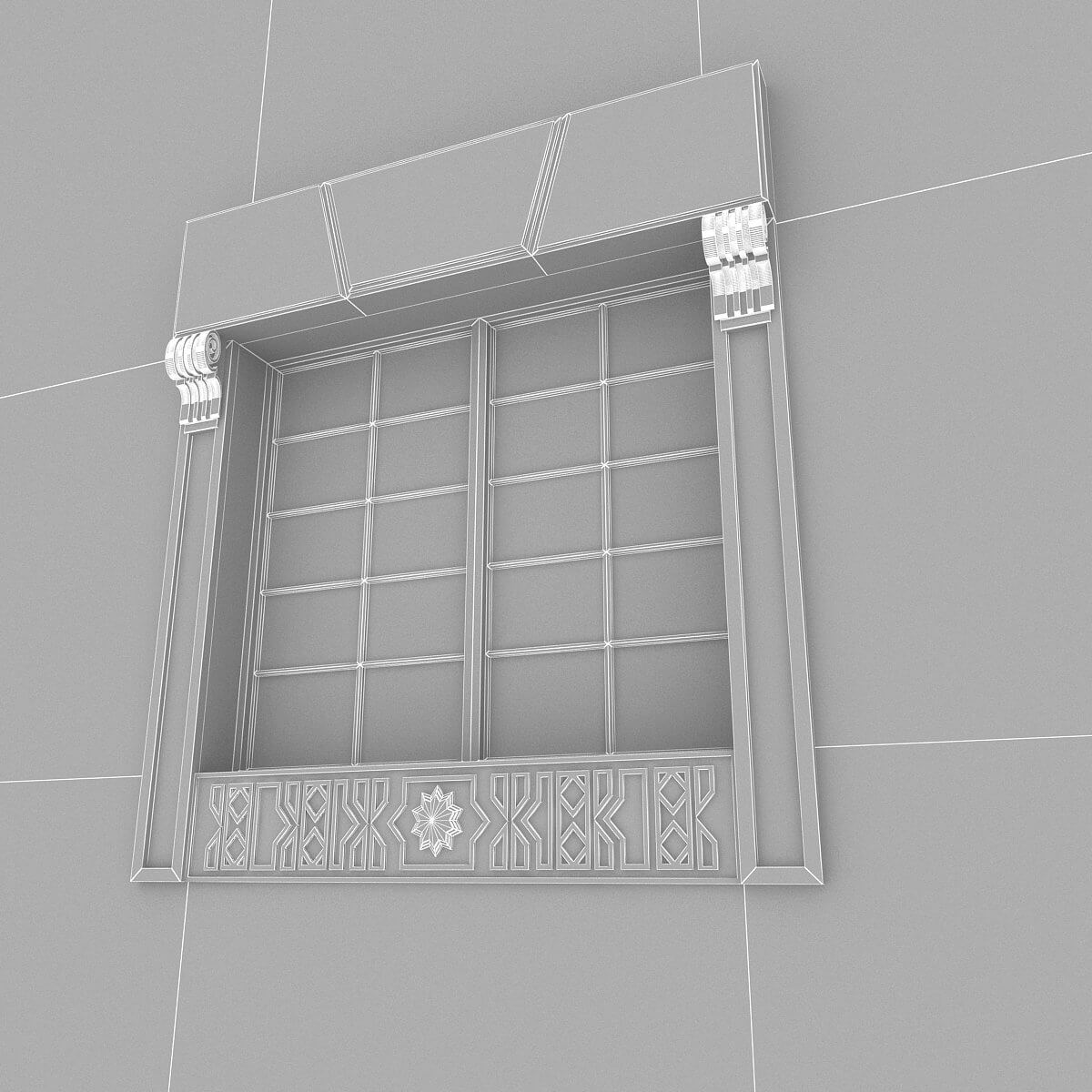 Window Frame 09 - 3D Model by nvere