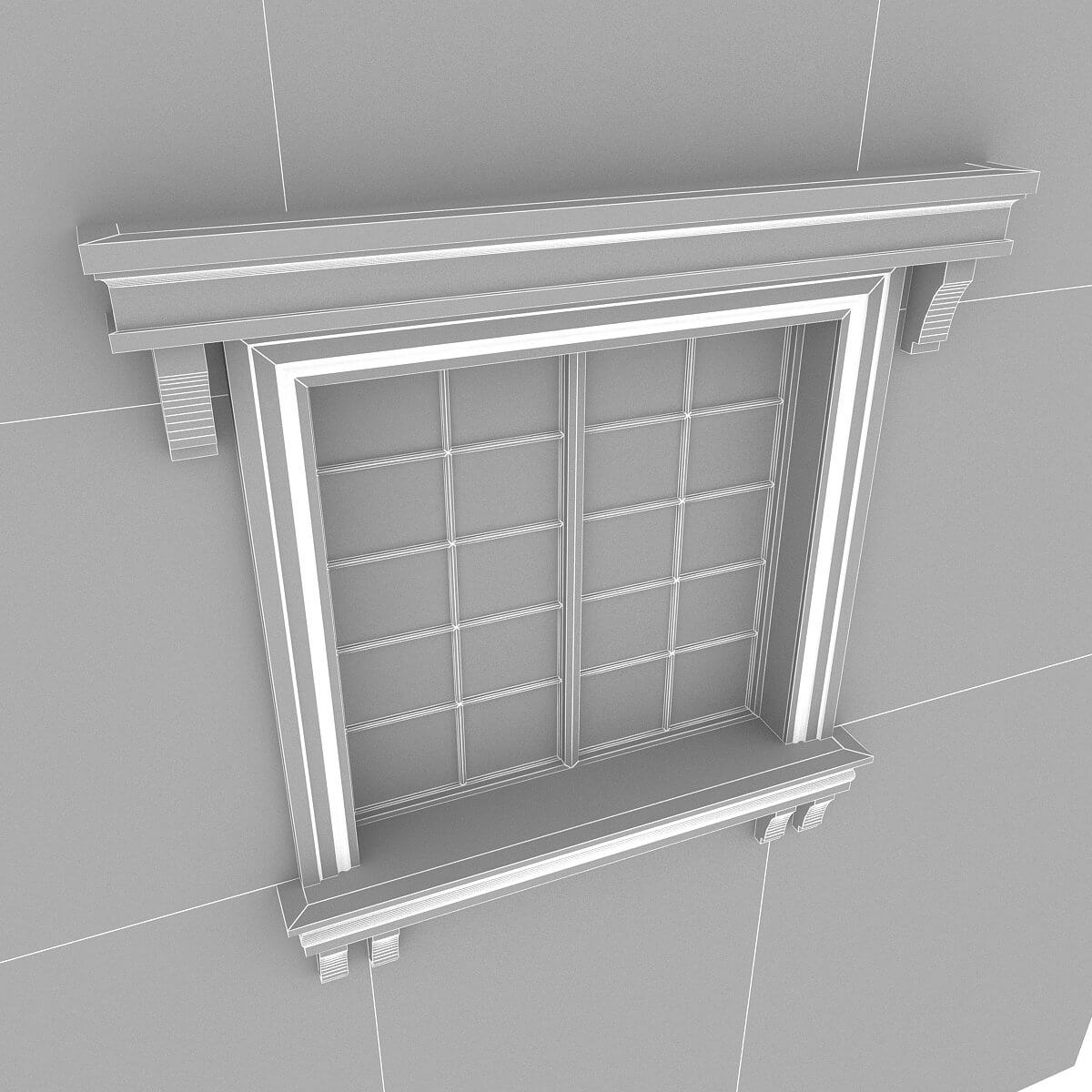 Window Frame 11 - 3D Model by nvere