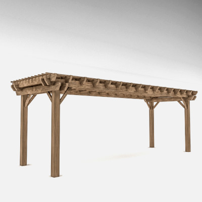 Wooden Gazebo - 3D Model by nvere