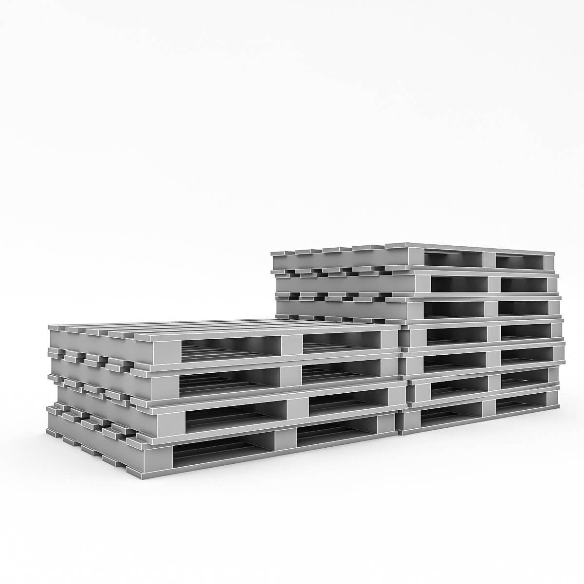 Wooden Pallets - 3D Model by nvere