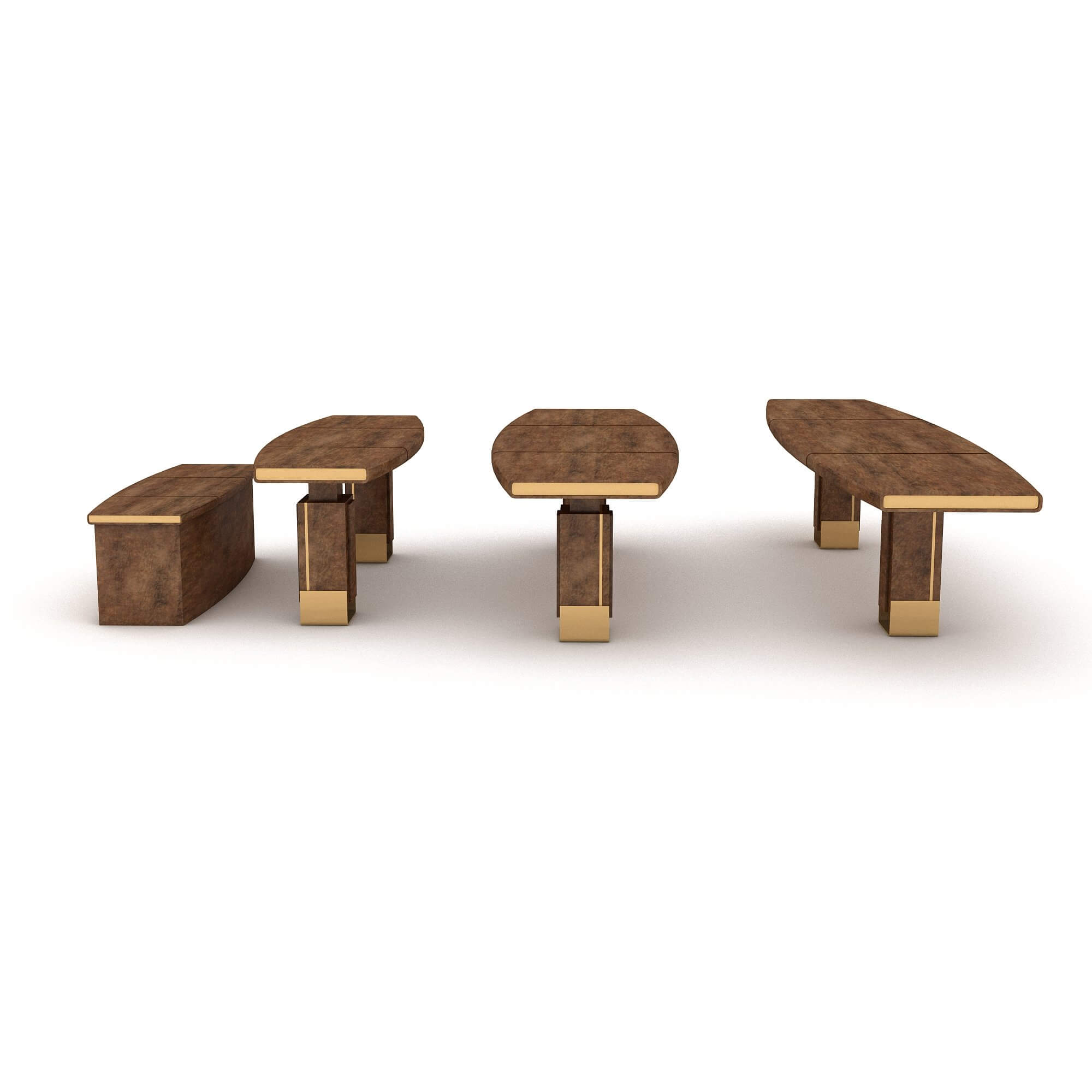 Wooden Ship Tables - 3D Model by nvere