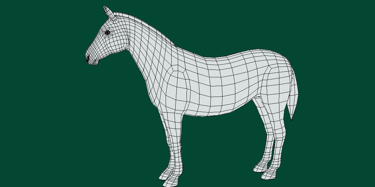 American Quarter Horse Animal - 3D Model by Nyilonelycompany