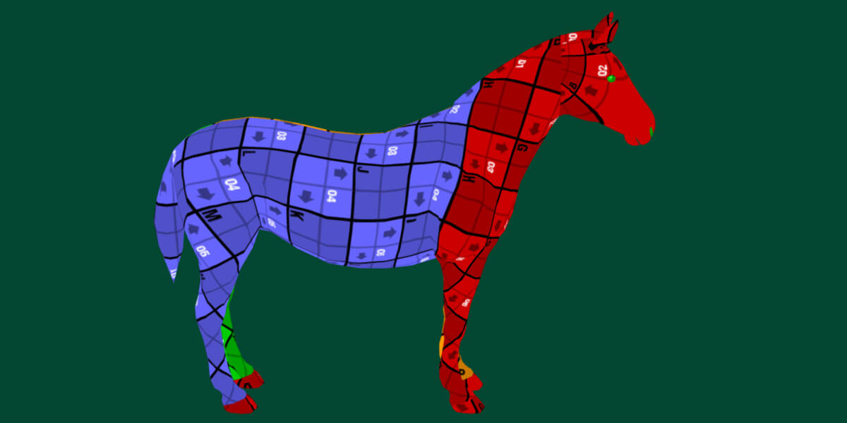 American Quarter Horse Animal - 3D Model by Nyilonelycompany