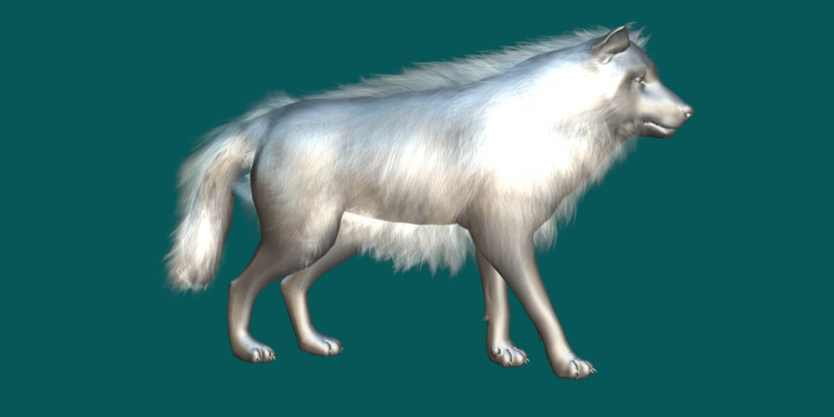 Arctic Wolf - 3D Model by Nyilonelycompany