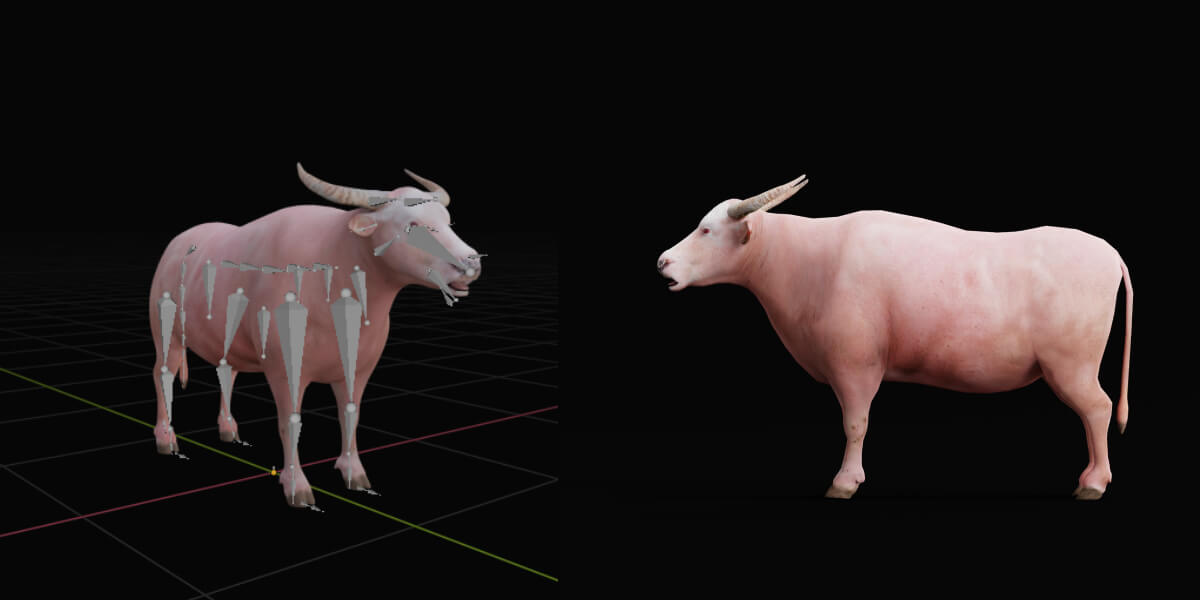Asian Water Buffalo - 3D Model by Nyilonelycompany