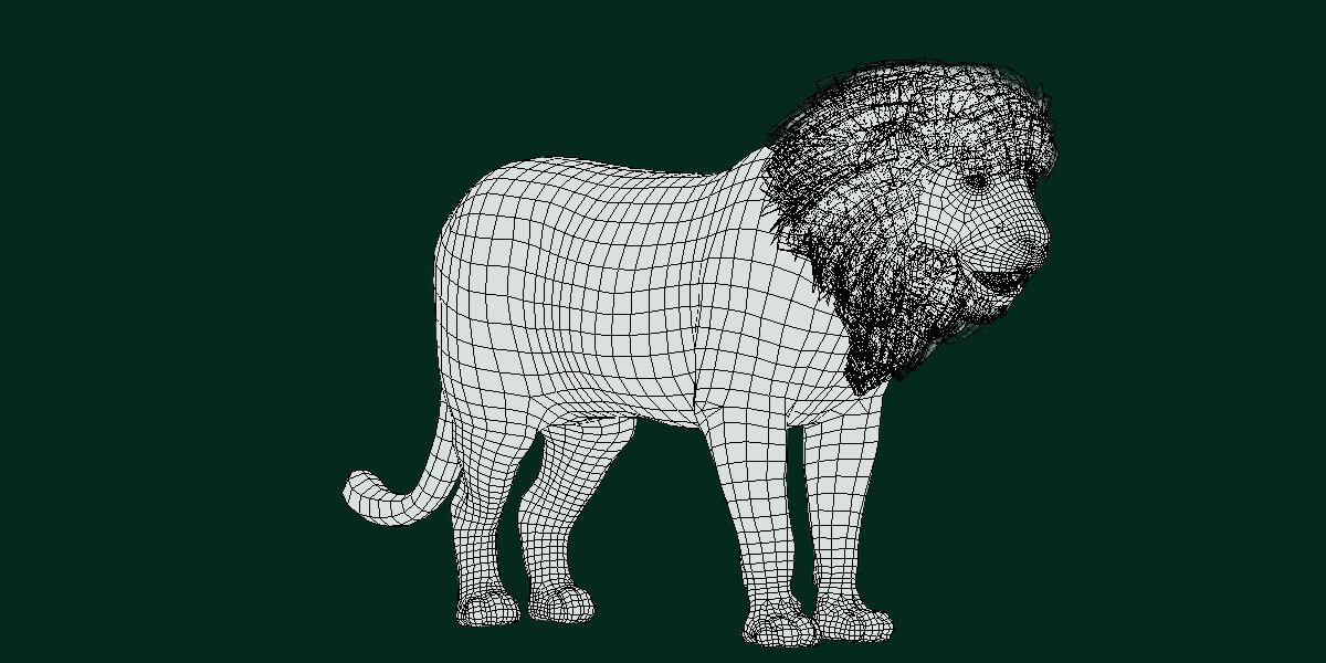 Atlas Young Male Lion - 3D Model by Nyilonelycompany