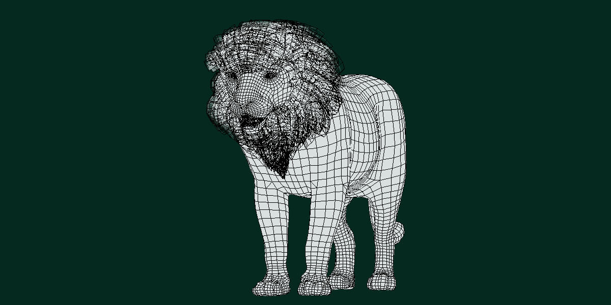 Atlas Young Male Lion - 3D Model by Nyilonelycompany