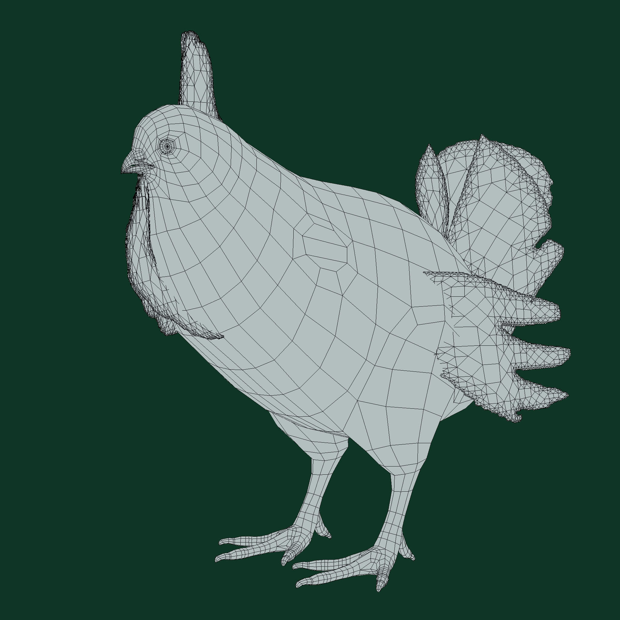 Attwater's Prairie Chicken Birds - 3D Model by Nyilonelycompany