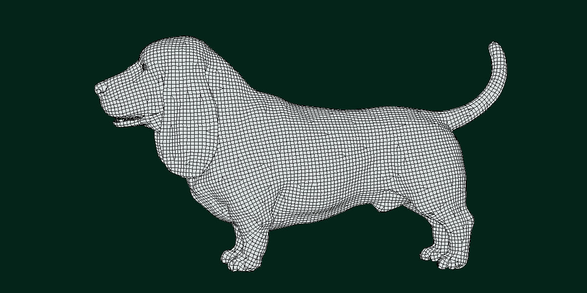 Basset Hound Dog Breed - 3D Model by Nyilonelycompany