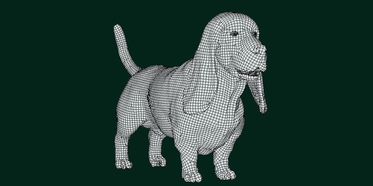 Basset Hound Dog Breed - 3D Model by Nyilonelycompany