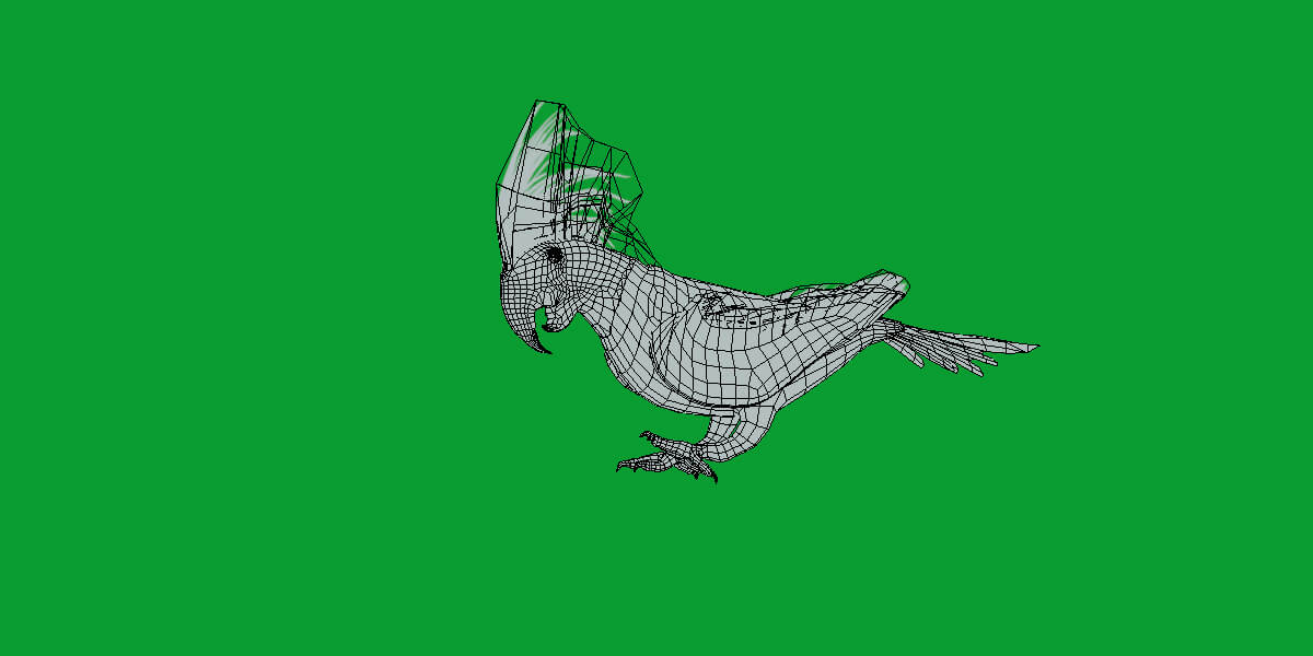 Black Palm Cockatoo Bird - 3D Model by Nyilonelycompany