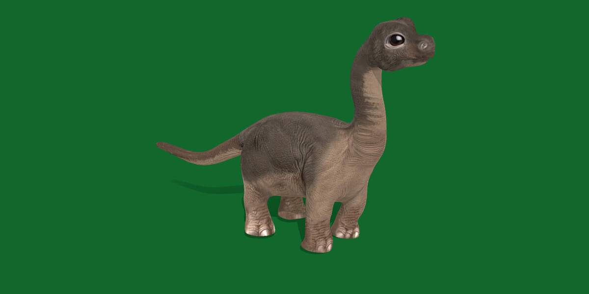 Brachiosaurus Baby Dinosaur - 3D Model by Nyilonelycompany