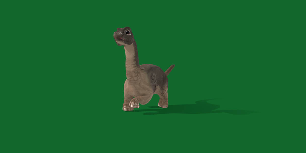 Brachiosaurus Baby Dinosaur - 3D Model by Nyilonelycompany