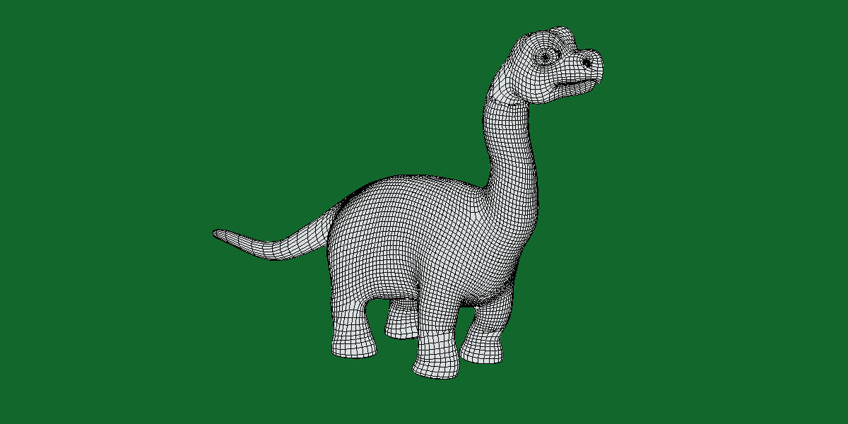 Brachiosaurus Baby Dinosaur - 3D Model by Nyilonelycompany